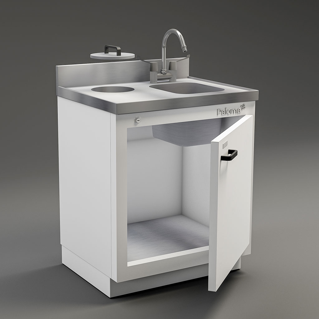 Lead-Lined Sink And Waste Cabinet - Nuclear Medicine & Lead Lined ...